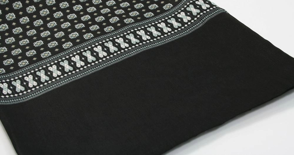 Męski Szalik Elegancki Miękki, Dwustronny, Śliski - ALTIES - Czerń w ...